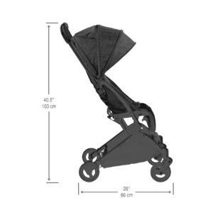 guzzie+Guss Oxygen Stroller (2020 Edition), GG030SP20, Salt & Pepper