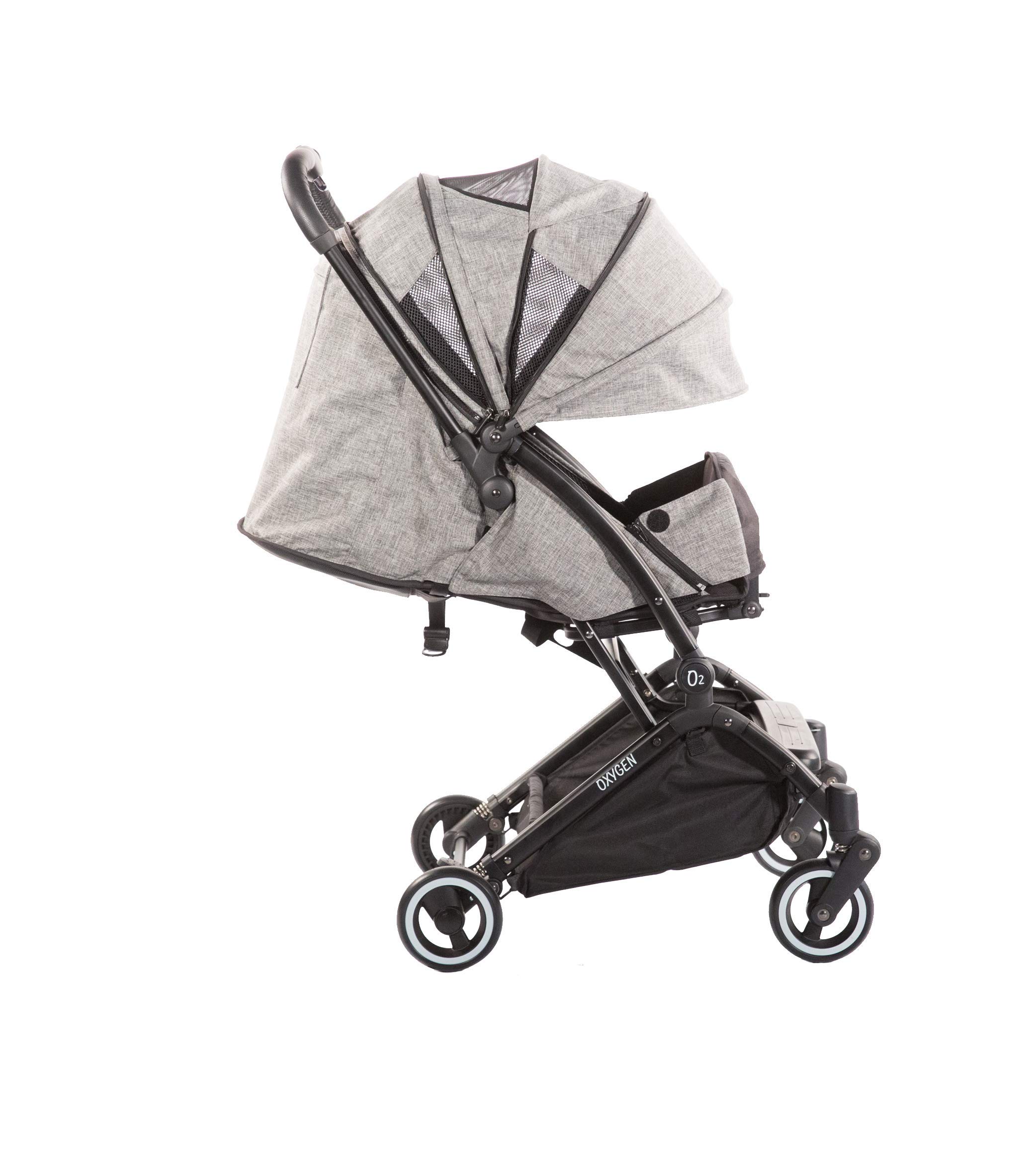 guzzie+Guss Oxygen Stroller (2020 Edition), GG030SP20, Salt & Pepper