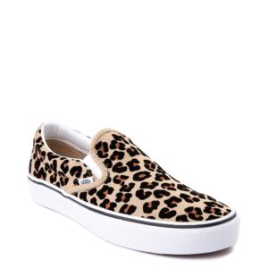 Vans Unisex Authentic Classic Sneakers Skate Shoe (Slip On - Leopard 7483, Mens 7)