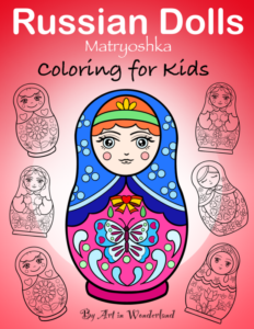 russian dolls matryoshka - coloring for kids