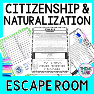 citizenship and naturalization escape room