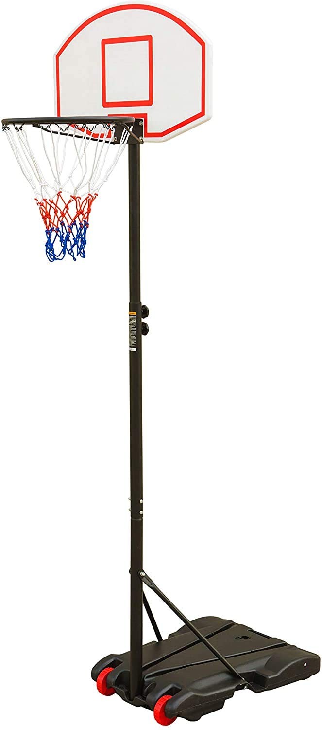 Basketball Hoop for Kids Portable Height-Adjustable [6.5FT - 8 FT] Sports Backboard System Stand w/Wheels