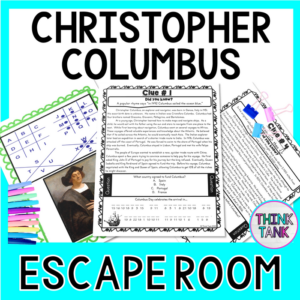 christopher columbus escape room activity