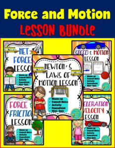 energy work & simple machines lesson bundle