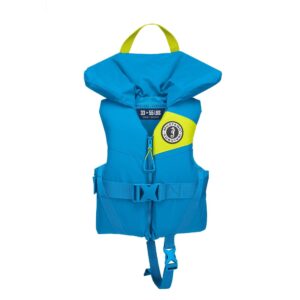 mustang survival - child foam pfd - azure blue, child (33 lbs - 55 lbs)