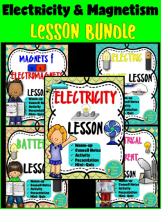 electricity physical science lessons bundle