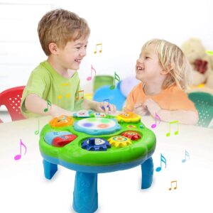 Baby Toys, Musical Learning Table Activity Center for Babies Infant Toddler Year 1 3 6 12 18 Months