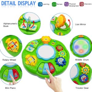 Baby Toys, Musical Learning Table Activity Center for Babies Infant Toddler Year 1 3 6 12 18 Months