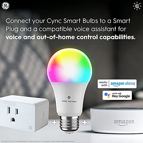 C by GE Full Color BR30 Smart LED Light Bulb, 65W Replacement, Bluetooth/Wi-Fi, Works With Alexa + Google Home without Hub (Packaging May Vary)