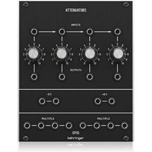 behringer cp35 attenuators legendary analog attenuator and multiples module for eurorack