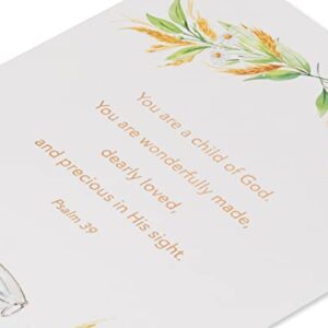 Papyrus Baptism or Christening Card (Love and Many Blessings)