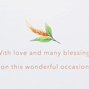 Papyrus Baptism or Christening Card (Love and Many Blessings)