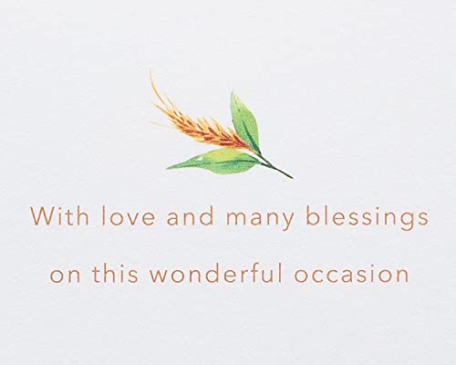 Papyrus Baptism or Christening Card (Love and Many Blessings)