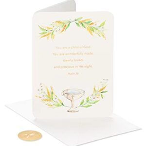 Papyrus Baptism or Christening Card (Love and Many Blessings)