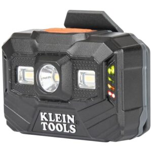 Klein Tools 56062 Rechargeable LED Headlamp / Worklight for Klein Hardhats, 300 Lumens, All-Day Runtime, 3 Modes, for Work and Outdoors