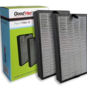 GOODVAC H13 True HEPA Filter Kit (2 Filters) Compatible with Inofia 1539 (PM1539)