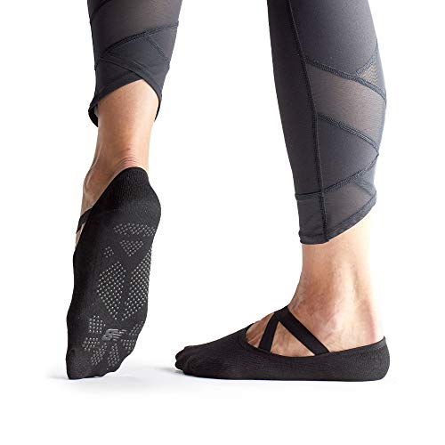 New Balance Yoga Socks for Women/Men - Non Slip Barre Socks with Grips/Straps | Sticky Gripper Exercise Fitness Sock Shoes for Yoga, Barre, Pilates, Ballet, Dance, Workout, Home, Casual, Hospital