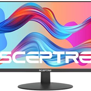 Sceptre IPS 27-Inch Business Computer Monitor 1080p 75Hz with HDMI VGA Build-in Speakers, Machine Black 2020 (E275W-FPT), 27" IPS 75Hz