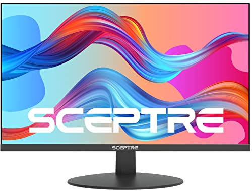 Sceptre IPS 27-Inch Business Computer Monitor 1080p 75Hz with HDMI VGA Build-in Speakers, Machine Black 2020 (E275W-FPT), 27" IPS 75Hz