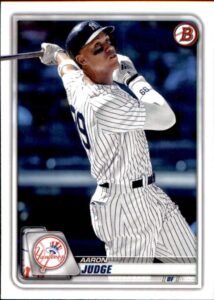 2020 bowman #2 aaron judge new york yankees baseball card