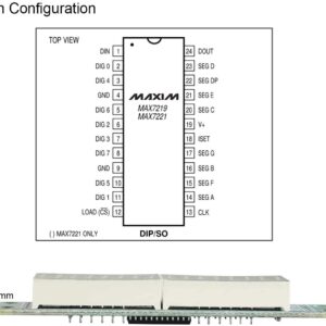 DEVMO 4pcs 8-Digit 7 Segment Module MAX7219 8 Bit Digital Segment Tube LED Display Module Supports Cascade Eight Bit Serial 3 IO Ports Compatible with Ar-duino MCU/51/AVR/STM32