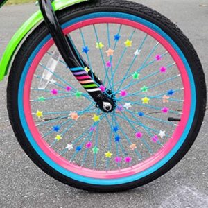 Yun River Kids' Bike Spokes Decoration / 105pcs Star Shaped Bicycle Spokes Plastic Beads