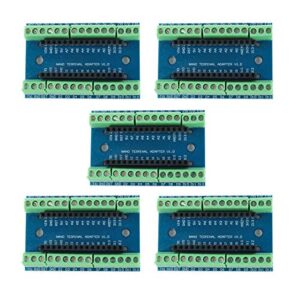 5pcs devmo nano screw terminal adapter shield expansion board nano v3.0 avr atmega328p-au module compatible with ar-duino