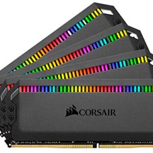 Corsair Dominator Platinum RGB 128GB (4x32GB) DDR4 3200 (PC4-25600) C16 1.35V Desktop Memory - Black