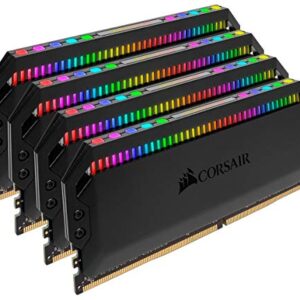 Corsair Dominator Platinum RGB 128GB (4x32GB) DDR4 3200 (PC4-25600) C16 1.35V Desktop Memory - Black