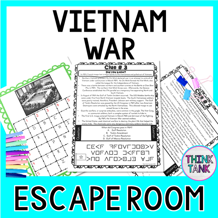 Vietnam War Escape Room Activity