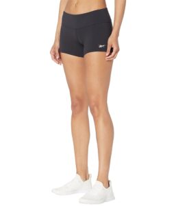 reebok womens united by fitness short, black, large 3 inseam us