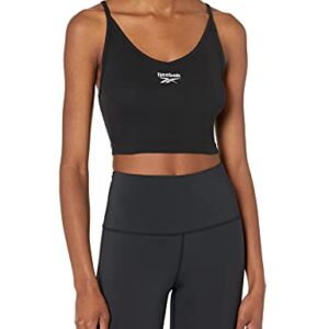 Reebok Classics Ribbed Tank Top, Black, M