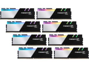 g.skill trident z neo series (intel xmp) ddr4 ram 256gb (8x32gb) 3600mt/s cl18-22-22-42 1.35v desktop computer memory udimm (f4-3600c18q2-256gtzn)