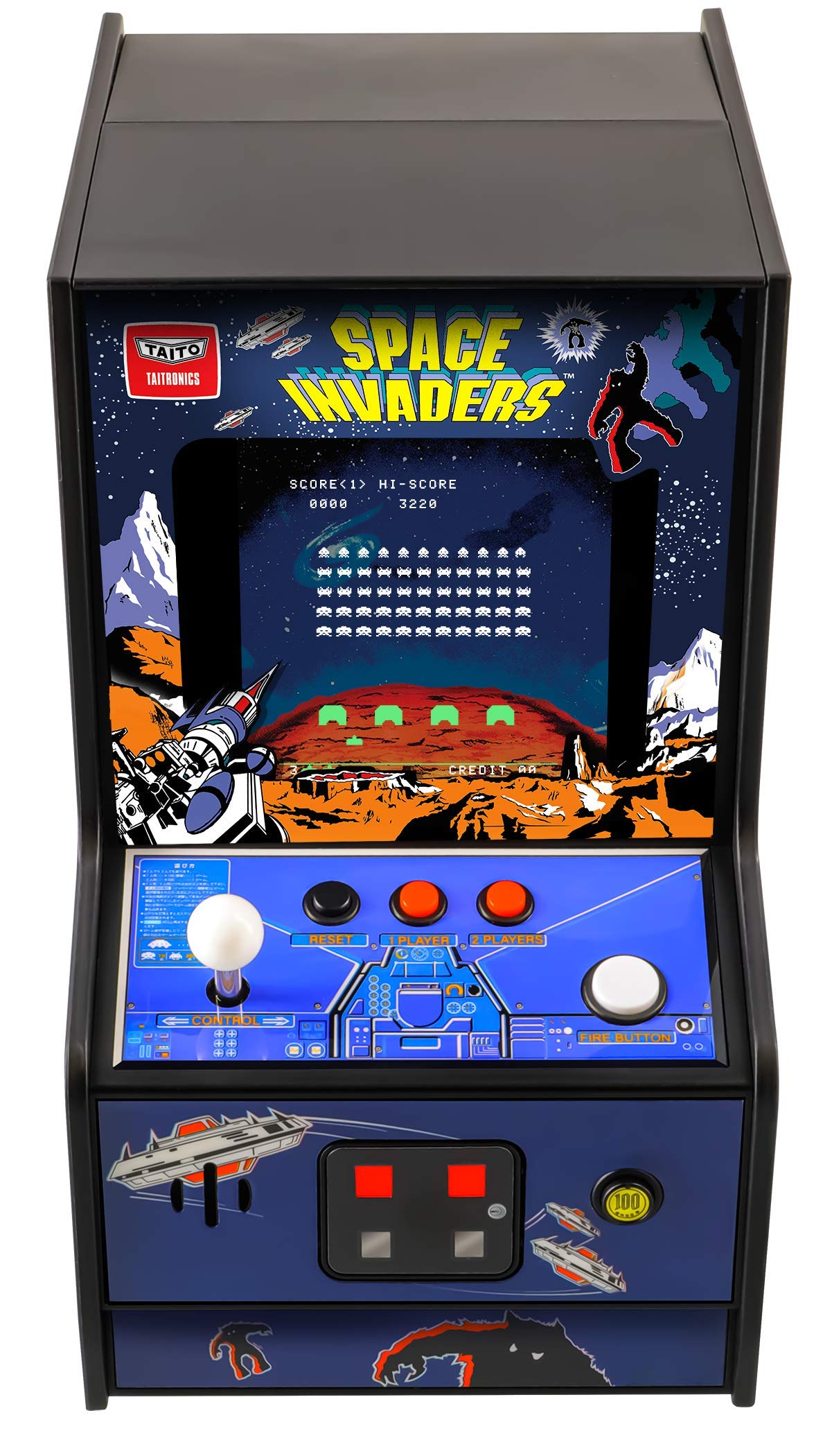 My Arcade Space Invaders Micro Player: Mini Arcade Machine Video Game, Fully Playable, 6.75" Collectible Premium Edition