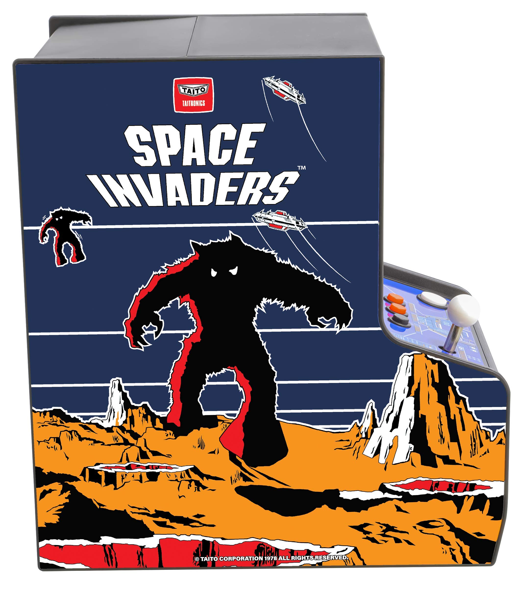 My Arcade Space Invaders Micro Player: Mini Arcade Machine Video Game, Fully Playable, 6.75" Collectible Premium Edition