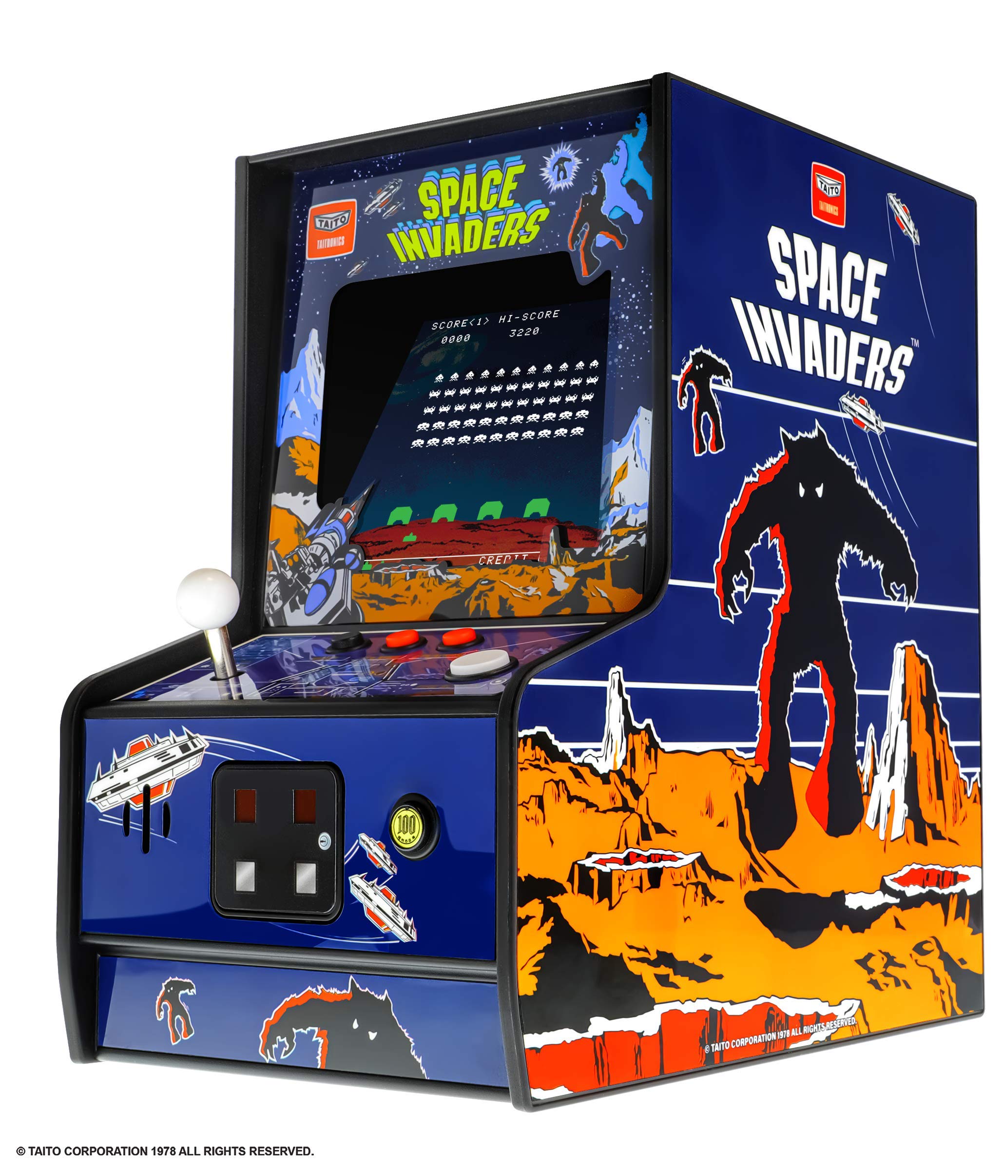 My Arcade Space Invaders Micro Player: Mini Arcade Machine Video Game, Fully Playable, 6.75" Collectible Premium Edition