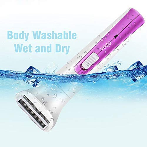 Electric Razor for Women, Nivlan Painless 2 in 1 Wet & Dry Lady Shaver for Women, Portable Waterproof Bikini Trimmer Body Hair Removal for Legs, Underarms, Armpit, Face (Rose Gold)