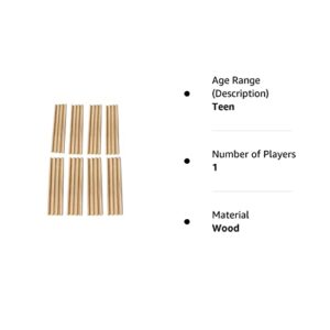 Yuanhe Wooden Domino Racks Set of 8, Domino Trays Holders Organizer for Classic Board Games, Dominoes Accessories