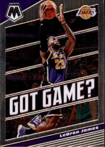 2019-20 panini mosaic got game? #7 lebron james los angeles lakers nba basketball trading card