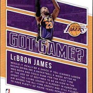 2019-20 Panini Mosaic Got Game? #7 LeBron James Los Angeles Lakers NBA Basketball Trading Card