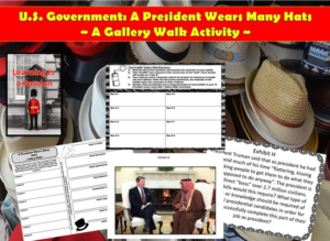 u.s. government: the president's roles ~gallery walk activity~ (distance learning)