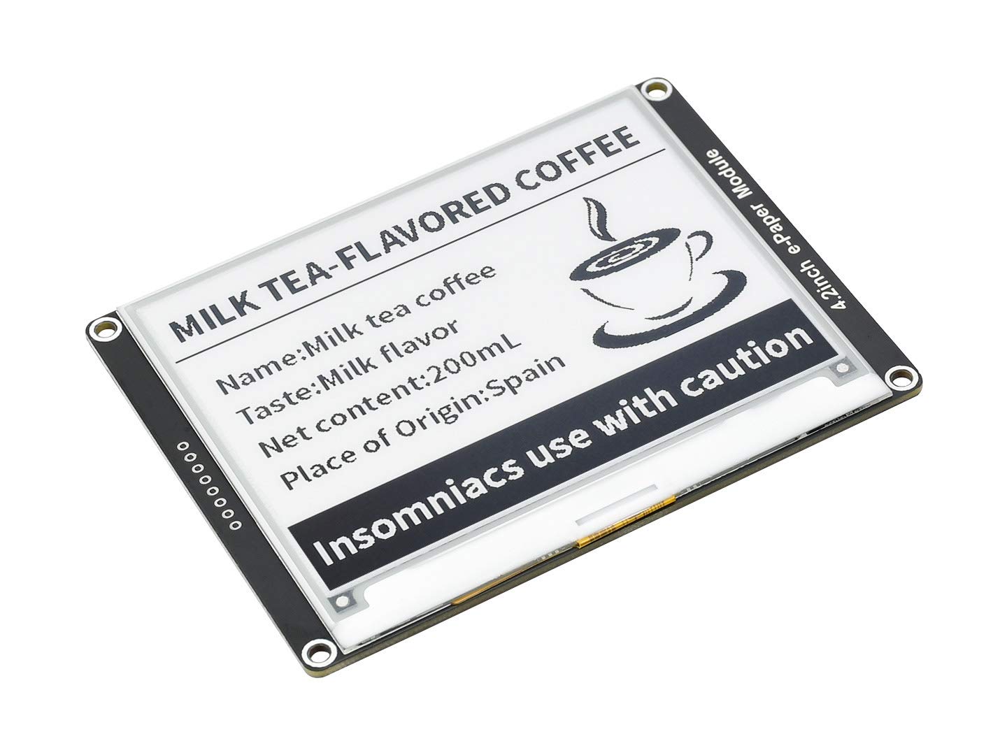 Ingcool 4.2inch e-Ink Display Module, 400x300 Resolution Two-Color E-Paper Display epaper Screen Compatible with Raspberry Pi,Arduino,Nucleo SPI Interface Support Full Refresh