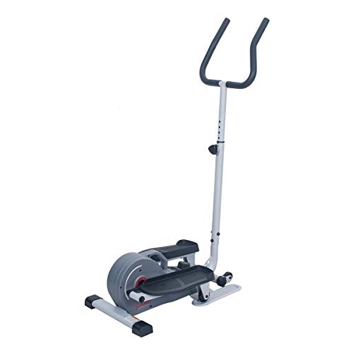 Sunny Health & Fitness Magnetic Standing Elliptical with Handlebars - SF-E3988, Grey