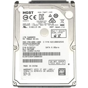 HGST HCC541010A9E630 1TB 5400RPM 8MB SATA 6Gb/s (9.5mm) 2.5inch Notebook Hard Drive - 3 Year Warranty