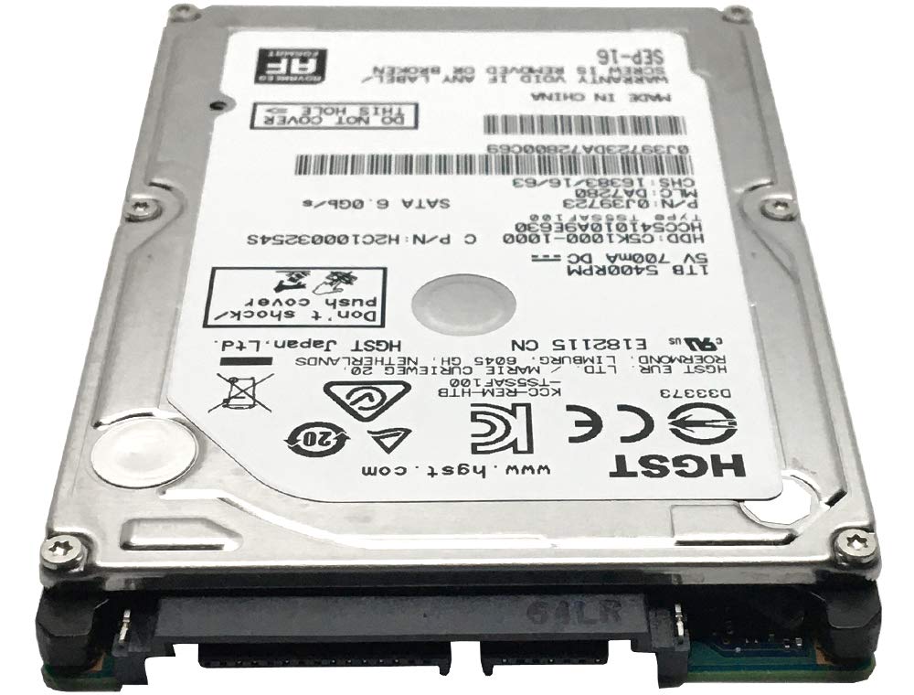 HGST HCC541010A9E630 1TB 5400RPM 8MB SATA 6Gb/s (9.5mm) 2.5inch Notebook Hard Drive - 3 Year Warranty