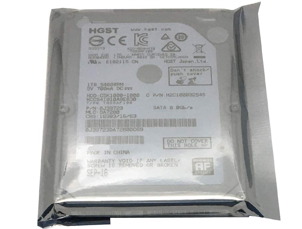 HGST HCC541010A9E630 1TB 5400RPM 8MB SATA 6Gb/s (9.5mm) 2.5inch Notebook Hard Drive - 3 Year Warranty