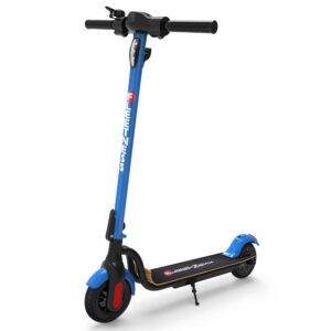 hurtle upgraded portable folding electric scooter - foldable commuter scooter w/ 250w motor, inflatable tire, led display, 3 speed up to 15.5mph, 15 miles range, hand brakes - for adult & kids s10