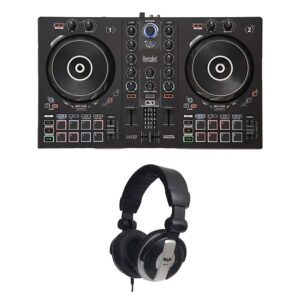 hercules dj control inpulse 300 dj controller with mh110 studio headphones