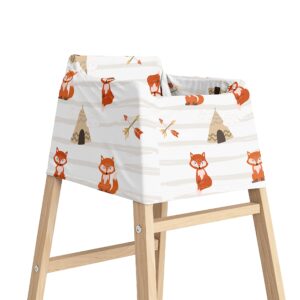 Stretchy Multi Use Cover Car Seat Canopy Woodland Teepee Fox Nursing Cover Shopping Cart Baby Cover