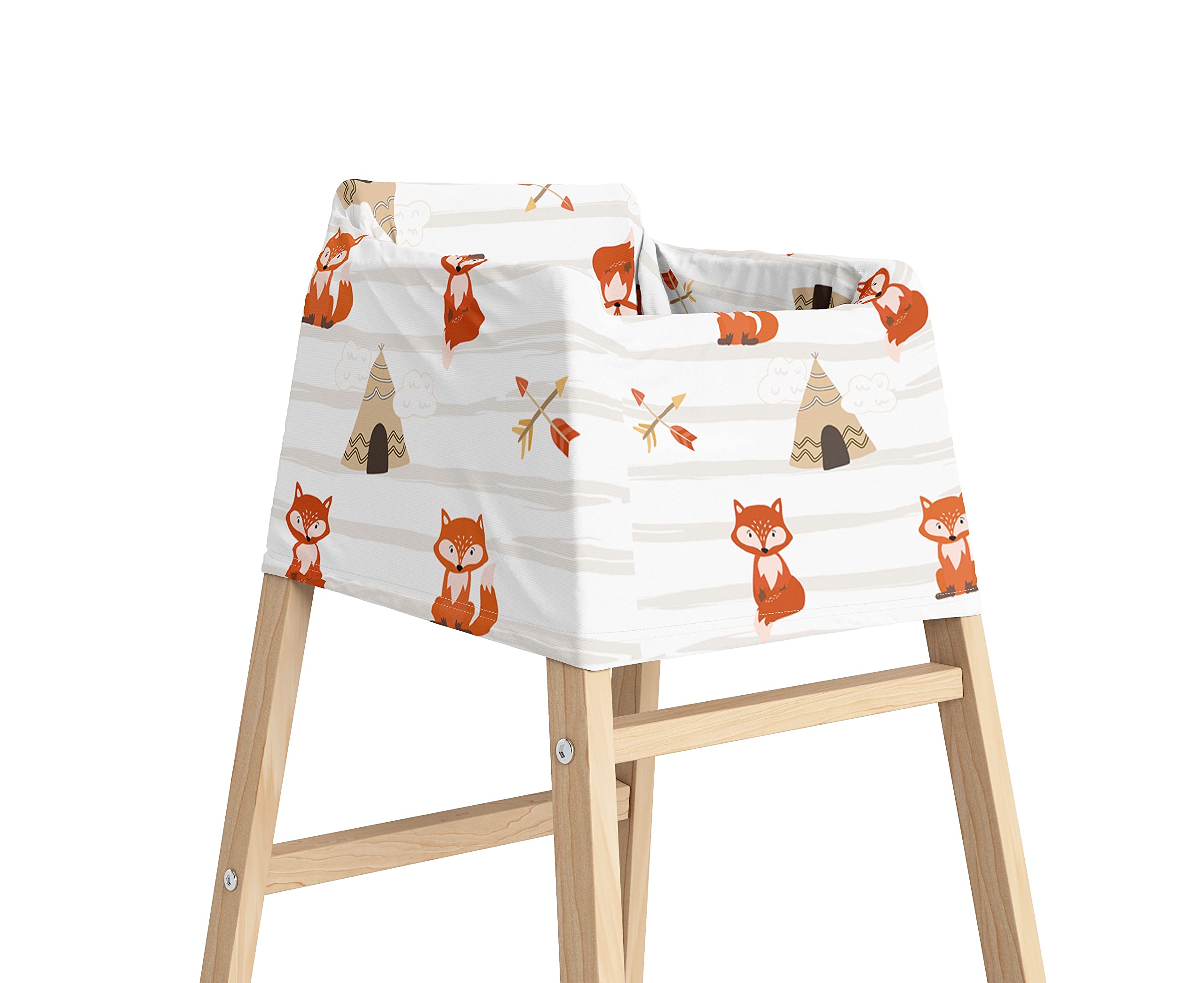 Stretchy Multi Use Cover Car Seat Canopy Woodland Teepee Fox Nursing Cover Shopping Cart Baby Cover